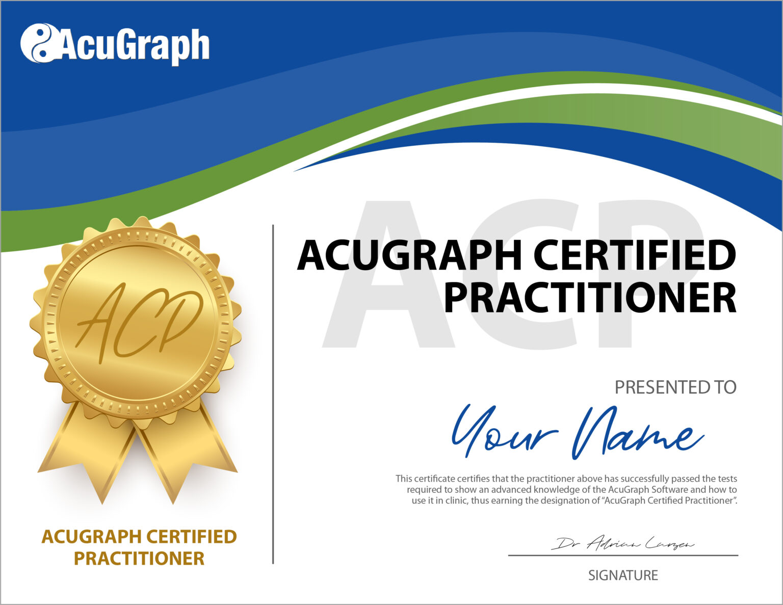 Announcement: Now YOU Can Become an AcuGraph Certified Practitioner ...
